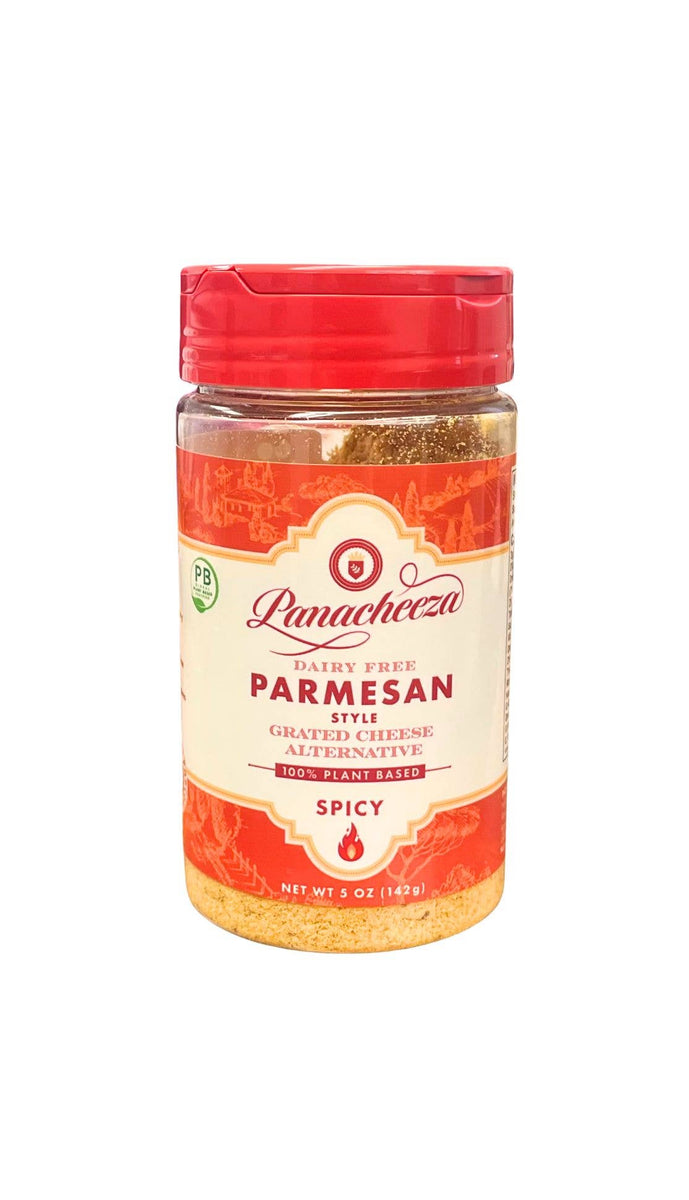 Panacheeza - Panacheeza Hot & Spicy Plant-Based Parmesan-Style Cheese ...
