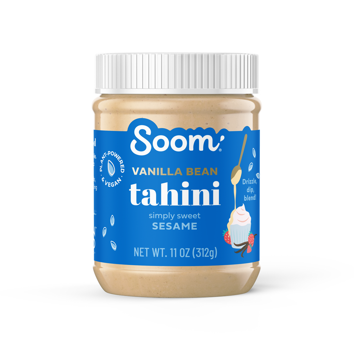 Soom Vanilla Bean Tahini - 11 oz – Feasty Vegan